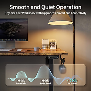 Agilestic Electric Standing Desk, 48 x 24 Inches Height Adjustable Desk, Sit Stand up Desk for Work Office Home, Ergonomic Rising Computer Table with Memory Preset, Rustic Brown