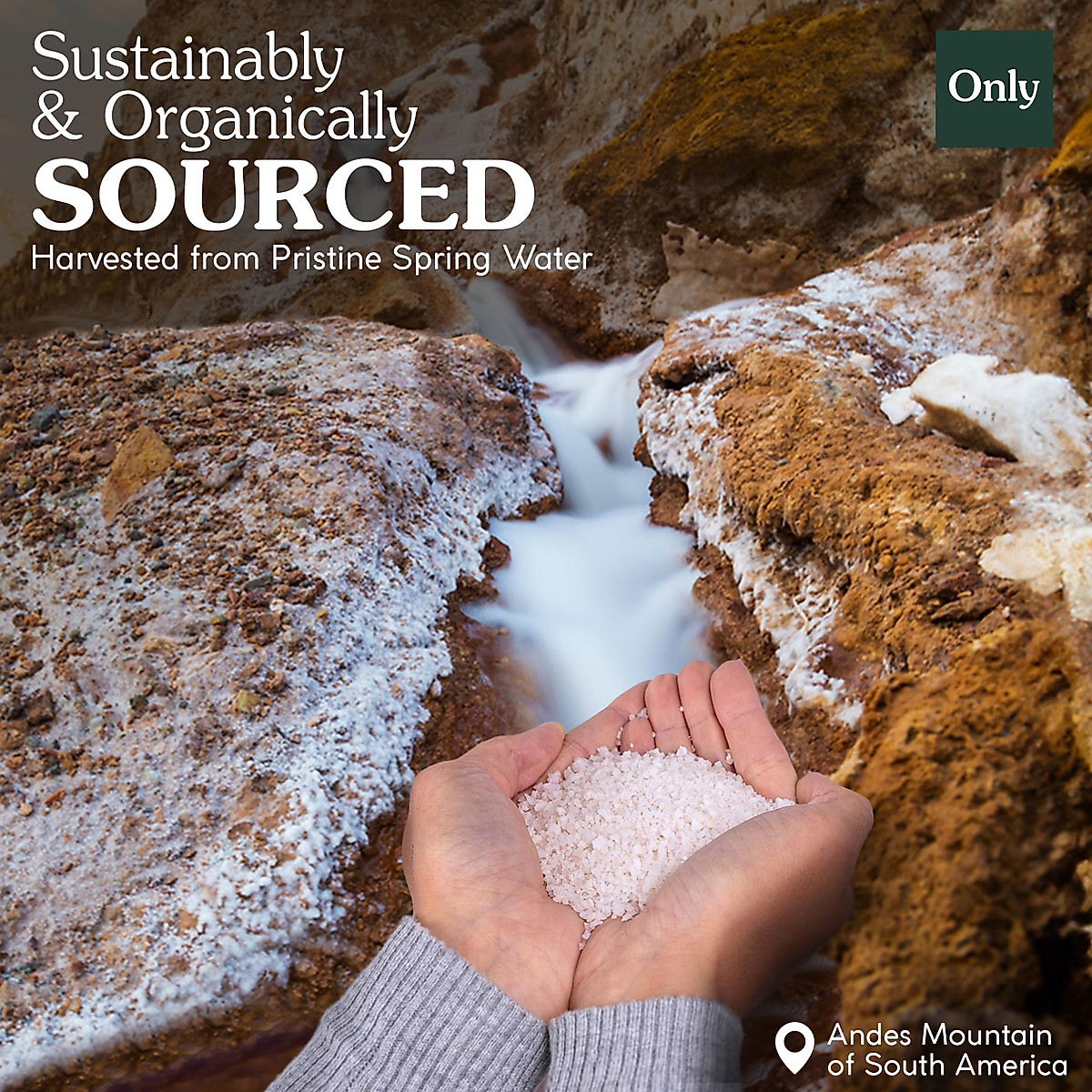 Spring Salt - Organic - Microplastic Free Sea Salt - Coarse - 7oz Pouch