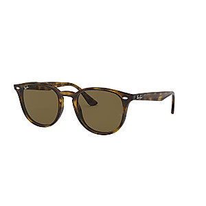 Ray-Ban RB4259 Round Sunglasses, Light Havana/Dark Brown, 51 mm
