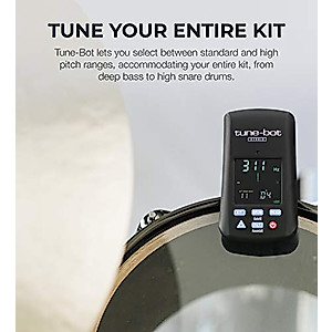 Tune-Bot Studio TBS-001 Digital Drum Tuner - Clip-On Tuner for Acoustic Drum Kits
