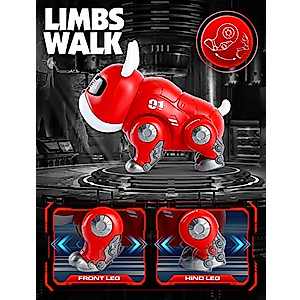 Robot Dog Toy Robotic Puppy Dog for Kids, Electronic Pets Bulldog for Kids 3-8, can Dance and LED Eyes, act Like a Real Dog, robo Dog Gifts and Kids Mate