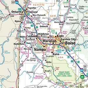 Rand McNally Easy to Fold: Idaho State Laminated Map
