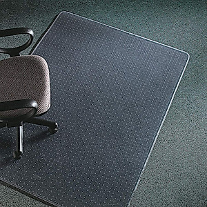 deflecto 60 x 60 Clear ExecuMat Intense All Day Use Chair Mat for High Pile Carpet