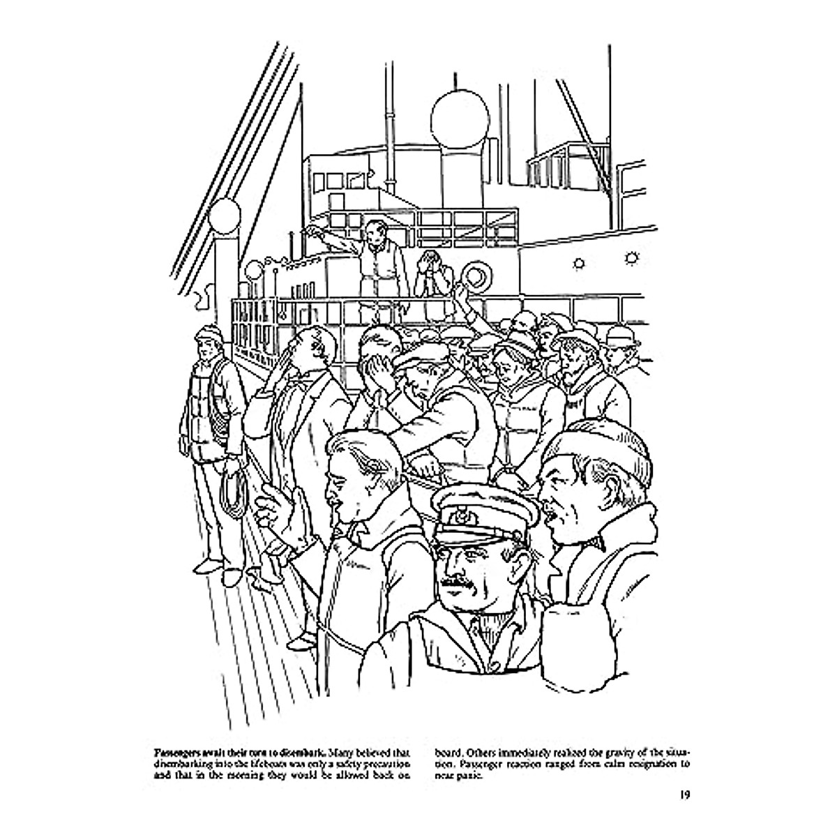 The Titanic Coloring Book (Dover World History Coloring Books)