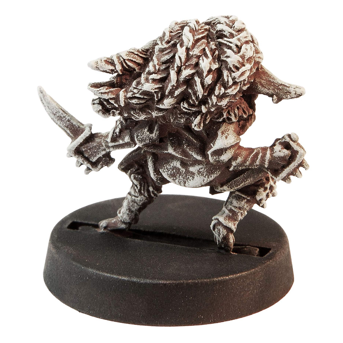 Stonehaven Miniatures Female Goblin Rogue Miniature Figure, 21mm - 100% Pewter Metal - Includes Slotted Creator Base - for 28mm Scale Table Top War Games - Designed & Made in USA