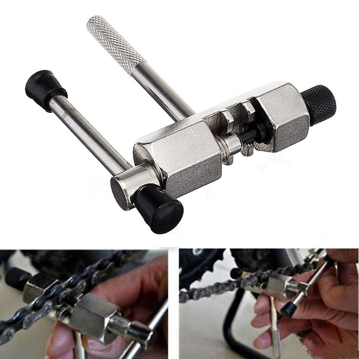 Toxz 4Pc Mountain Bike MTB Bicycle Crank Chain Axis Extractor Removal Repair Tool Kit,Chain Breaker,Crank Extractor,Bracket Removal Tool,Suitable for Outdoor Biking
