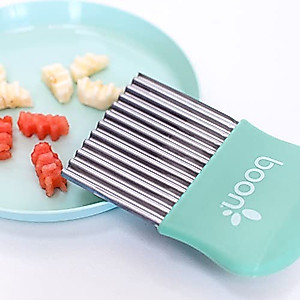 Boon DIVVY Solid Baby Food Starter Kit, Includes Crinkle Cutter, Grater & Silicone Mat, 3pc Set