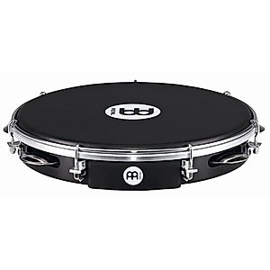 Meinl Percussion PA10ABS-BK-NH 10-Inch ABS Plastic Pandeiro with Napa Head, Black