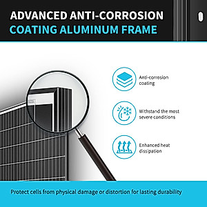 Renogy 4pcs Solar Panel Kit 320W 24V Monocrystalline On/Off Grid for RV Boat Shed Farm Home House Rooftop Residential Commercial House，4 Pieces