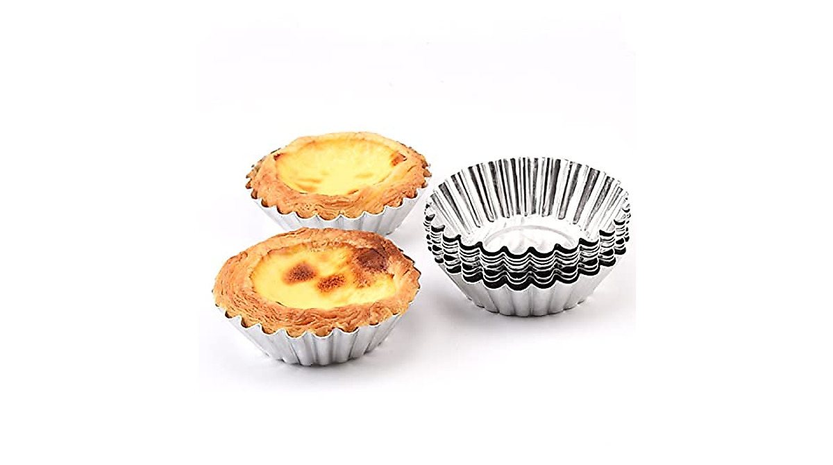 Tosnail 50-Pack Mini Tart Mold Set for Baking