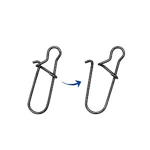 BLUEWING Fishing Duo Lock Snaps for Saltwater Freshwater Fast Change Snaps Light Tackle Lures Connector, 73lbs/100 pcs