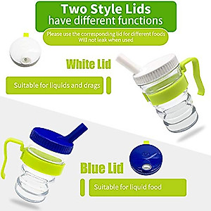 Kirimon Flow Control Spill Proof Cup with Two Style Lids - Spill-Resistant, Leak-Proof,Break-Proof Feeding Cup for Elderly,Disabled and Adults