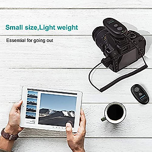 AODELAN Wireless Shutter Release for Canon T7, T7i,EOS RP, T6, 5D Mark IV, T3i, SL1, T3, 1300D,6D, T5,T2i, Replace Canon RS-60E3 and RS-80N3 Remote Switch