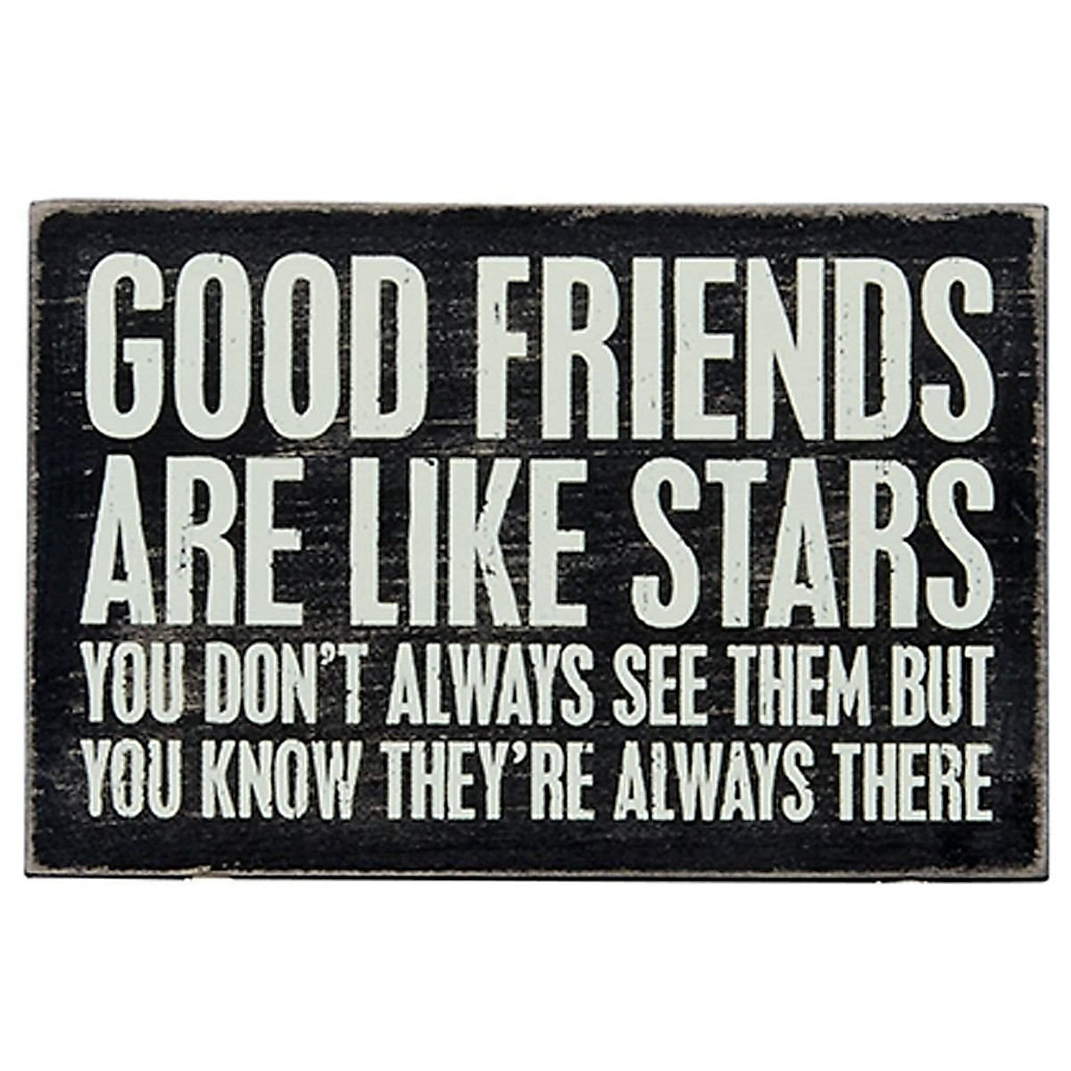 1 X Good Friends Are Like Stars - Mailable Wooden Greeting Card for Birthdays, Anniversaries, Weddings, and Special Occasions