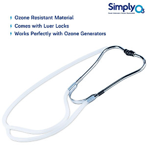 Simply O3 Ozone Stethoscope Accessory For Silicone Tube, Soft Ear Plugs, Male Luer Lock