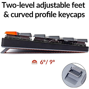 Keychron K3 Ultra-Slim Wireless Mechanical Keyboard Version 2, Hot-swappable 75% Layout Compact 84 Keys Bluetooth RGB Backlight Low Profile Optical Brown Switch for Mac Windows