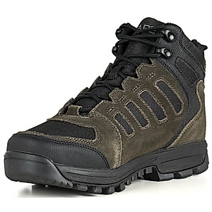 LAPG Terrain Dark Charcoal Mid Hiking Boots for Men, Men's Lightweight Hiking Boots, Ankle Hiking Boots for Men - 4-Standard