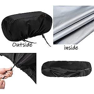 Wall-Mounted Patio Heater Cover - Black 36.5''L *9.5''H *6.5 '' W Electric Heater Cover,420D Oxford Waterproof Dustproof Infrared Heater Covers for Indoor Outdoor Garage Backyard Hanging Patio Heaters