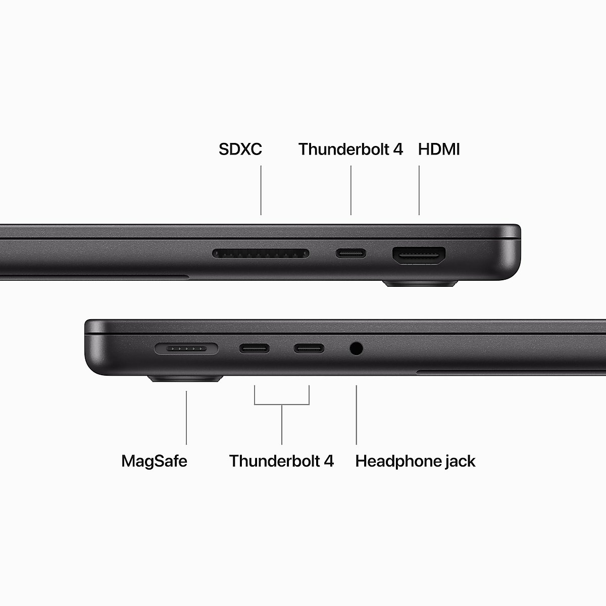 Apple 2023 MacBook Pro Laptop M3 Pro chip with 12‑core CPU, 18‑core GPU: Built for Apple Intelligence, 14.2-inch Liquid Retina XDR Display, 18GB Unified Memory, 1TB SSD Storage; Space Black