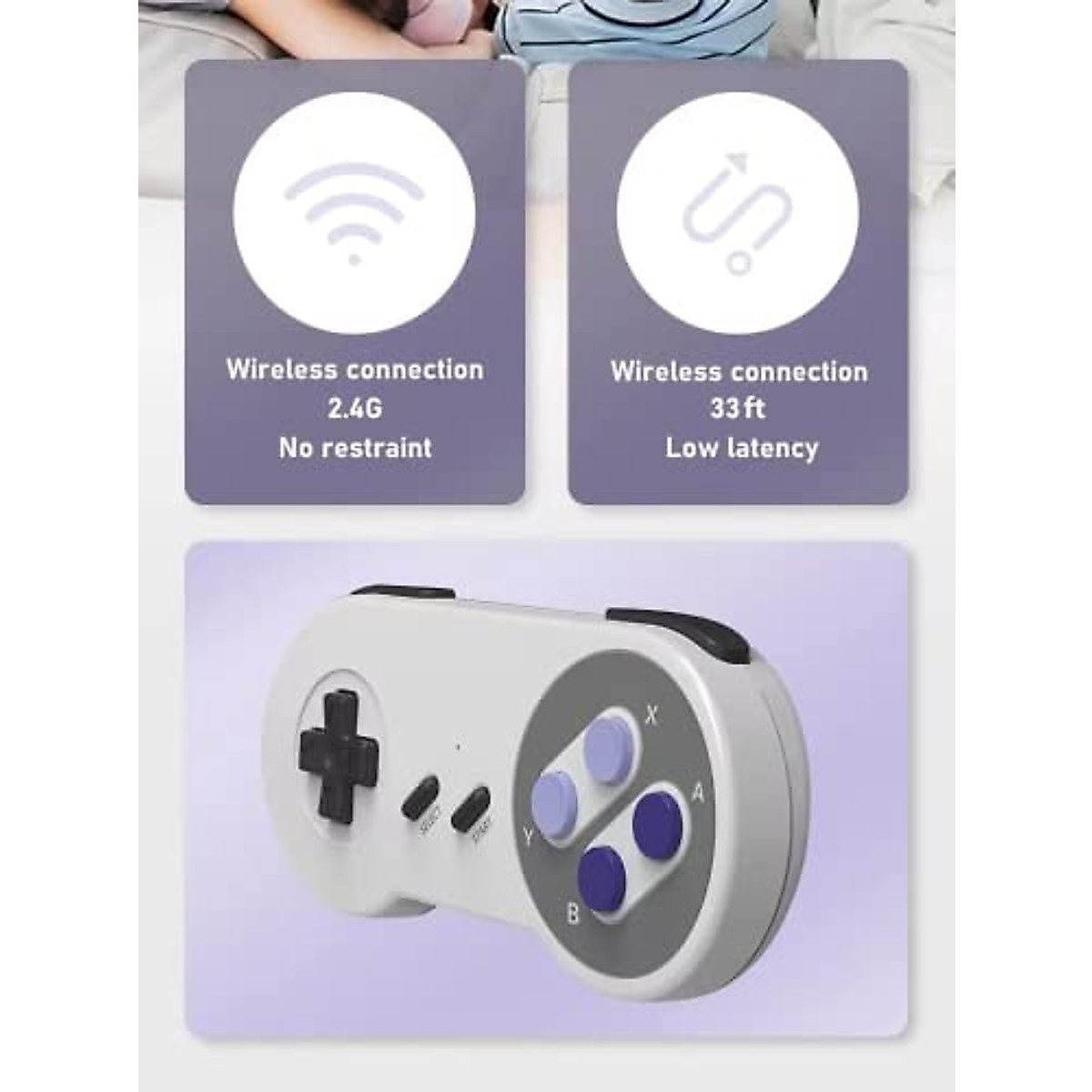 Super Classic Retro Game Console,4K HDMI Video Game System with Built in 2200+ Old School Classic Games and Dual Game Controllers Wireless,Support TF Card and Plug and Play.