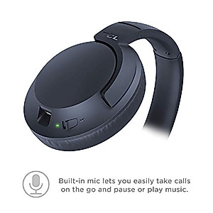 TCL ELIT400 Wireless On-Ear Hi-Res Noise Cancelling Bluetooth Headphones - Black (Renewed)