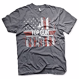 Top Gun Officially Licensed America Mens T-Shirt (Dark-Heather), XX-Large