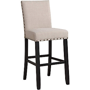 New Classic Furniture Crispin Bar Chair, 2-Pack, Natural