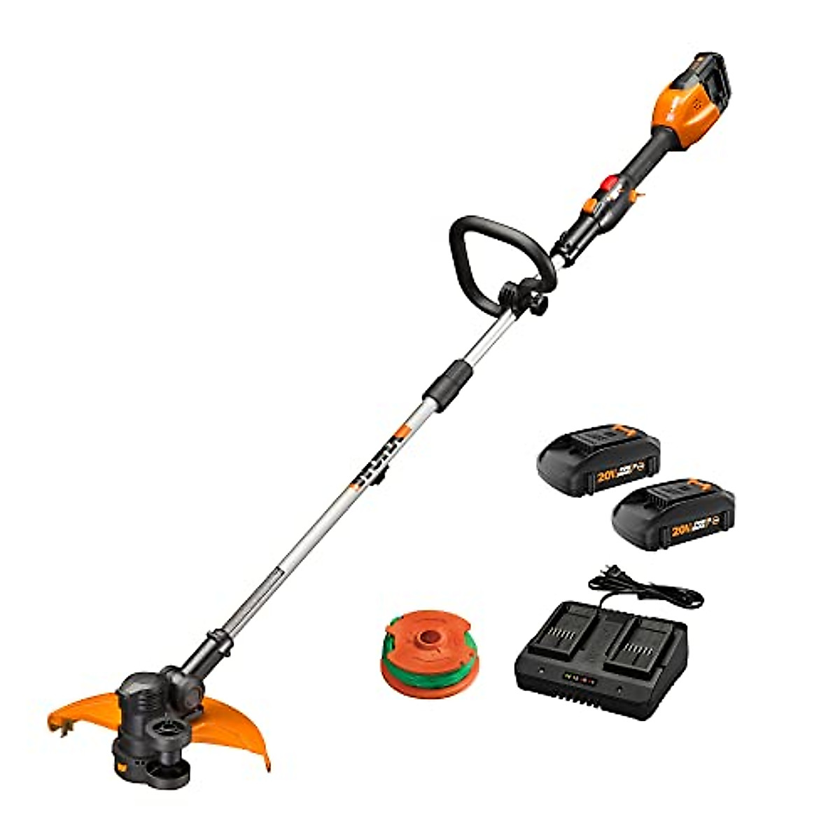 Worx WG184 40V Power Share 13" Cordless String Trimmer & Wheeled Edger (Batteries & Charger Included)