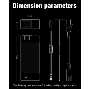 stio 4 Prong Charger for Ninebot S/S-MAX/Mini PRO/Mini lite, 63V 2A Power Supply Compatible with Ninebot by Segway Go Kart Kit,Gokart PRO 4 Pin Notched Connector Lithium Battery Charger Power Adapter