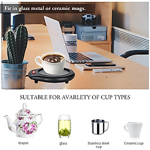 ASAWASA Candle Warmer for Large Jar, Coffee Mug Warmers, Safely Releases Scents Without a Flame, Melt The Candle Quickly, Enjoy Your Warm Coffee Tea. Gifts for Festival Birthday Women Men Mom Dad