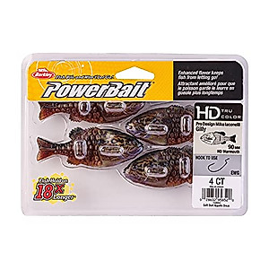 Berkley Powerbait Gilly Fishing Soft Bait, HD Warmouth, 90mm