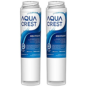 AQUACREST FQSVF Under Sink Water Filter, Replacement for GE FQSVF, FQSVN, FQSLF, GXSV65R, NSF 42 Certified (1 Set)