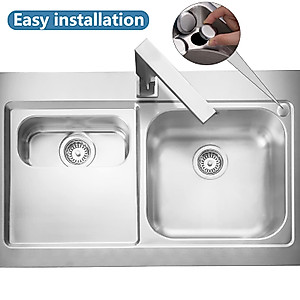 1 Piece Kitchen Sink Hole Cover Stainless Steel Faucet Hole Cover Fit for 1.2 to 1.6 Inch in Diameter Sink Hole