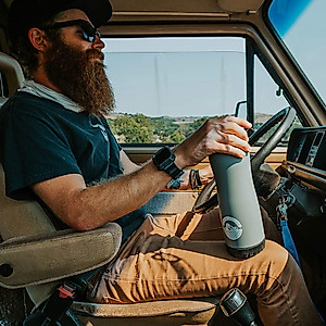 Epic Vostok | Vacuum Insulated Water Bottle with Filter | USA Made Filter | Dishwasher Safe | Stainless Steel | BPA Free Water Bottle | Removes 99.9% Tap Water Contaminants | Coldest | Simple | Modern