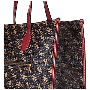 GUESS Silvana Tote Brown Logo/Merlot One Size