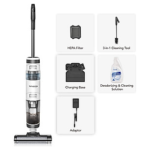 Smart Cordless Wet Dry Vacuum 2-in-1 Lightweight Handheld Vacuum Cleaner Floor Washer Great for Sticky Messes and Pet Hair