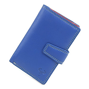 ALPHAHIDE Genuine Leather Wallet for Women - RFID Blocking Ladies Wallet - Multi Coloured Purse - Credit Card holder with Zip Coin Pocket - Gift Boxed