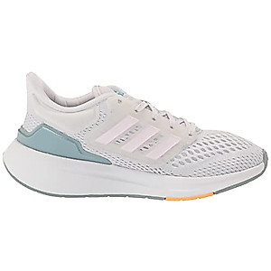 adidas Women's EQ21 Running Shoe, Dash Grey/Almost Pink/Acid Red, 8.5