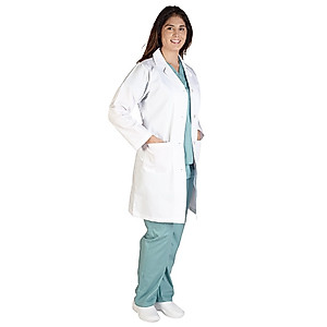 M&M SCRUBS Womens lab Coat - Lab Coat S White