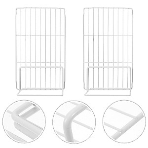 Iron Organizer For Freezer Freezer Wire Divider iron wire Mesh grid fridge shelf organizer ice cream clothes single sided cupboard Metal Shelf Separators partition board