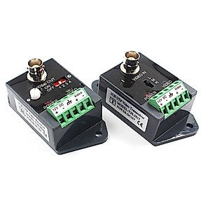 Merryshop Active Video balun UTP Video Transceiver with HD-CVI-TVI-AHD-CVBS Effective Distance 1800M