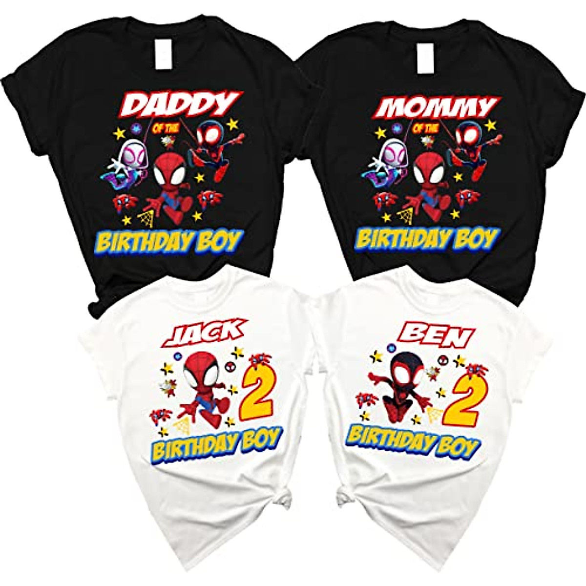 Spider Birthday Shirt for Boys Birthday Girl, Spidey Custom shirt, Personalized shirt, custom family shirt