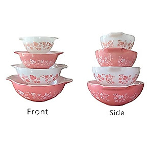 4pcs Display Stands for Pyrex Mixed Cinderella Bowls, Stacker Stacking Rings for Pyrex Bowls, Bowl Display Stands for cabinet, Cabinet Organizer, SPANSEE, Mint Green