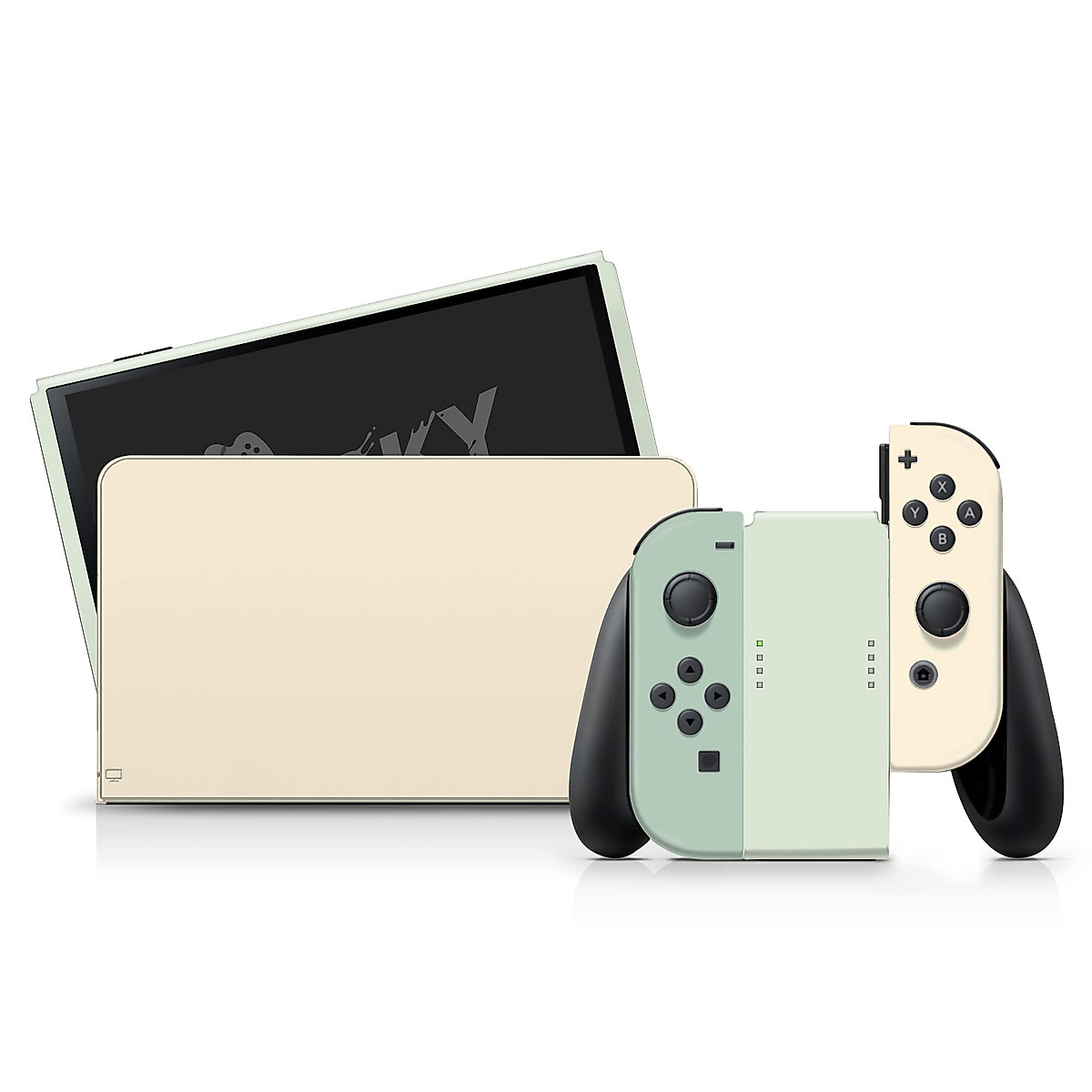 Tacky Design Classic Pastel Skin Compatible with Nintendo Switch OLED Skin -Vinyl 3M Colorwave Stickers Set - Compatible with Nintendo Switch OLED Skin Joy Con, Console, Dock Wrap - Decal Full Wrap