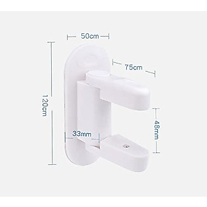 4 Pack Child Proof Door Lever Lock, Door Handle Lock 3m Strong Adhesive Baby Door Lock No Drilling Child Safety Durable ABS Simple Install, No Tools Needed, white