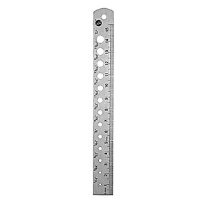 SE 6� Stainless Steel Ruler in SAE and Metric with Drill Gauge - 9263SR