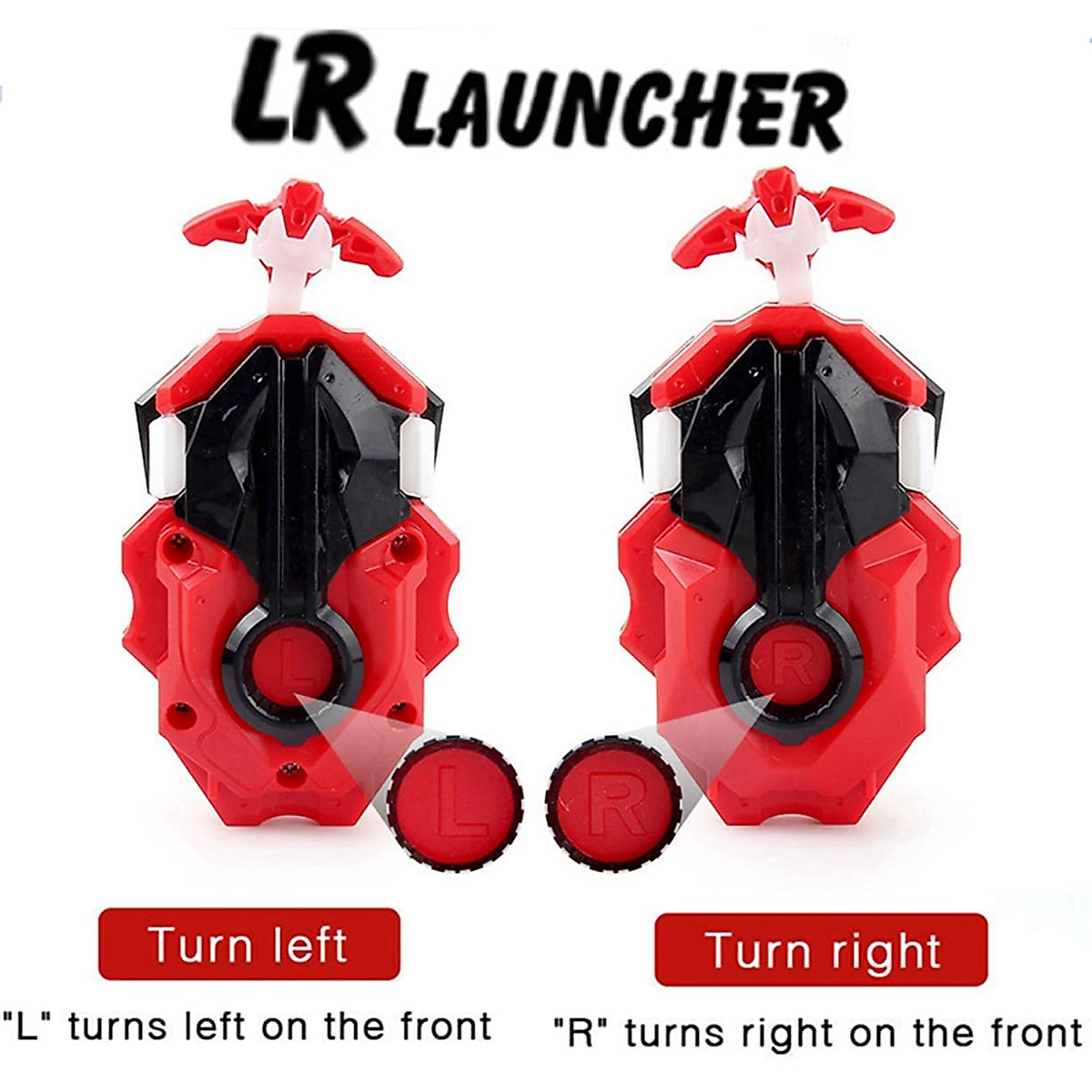 CombatGyro Bay Blades Toy Evolution Super King Booster B-174 Hyperion Burn Starter Set B-184 LR Launcher Grip Metal Fusion God Bey Battling Tops Burst Gaming Toy Gift for Boys Age 4-7 8-12+