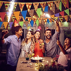 FuWeave 5 Pcs Turtle Party Banners Pizza Birthday Party Decorations Turtle Paper Banner Turtle Garland Pizza Pennant Flags Green Turtle Triangular Flag for Turtle Birthday Party Supplies