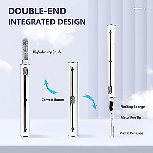 Airpod 1 2 3 Cleaner Kit, Cleaning Pen with Soft Brush,3 in 1 Multifunction Earbud Cleaning Kit for Bluetooth Earphones Case Headphones Cleaning Tools for Watch, Laptop, Camera Gift…