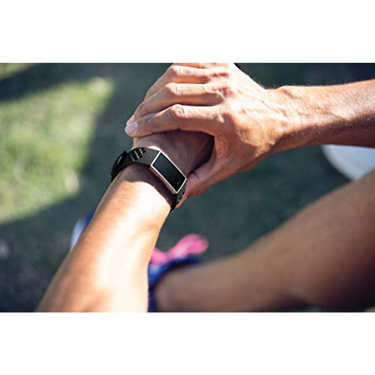 Fitbit Charge 3 Accessory Band, Official Fitbit Product, Sport, Black, Small